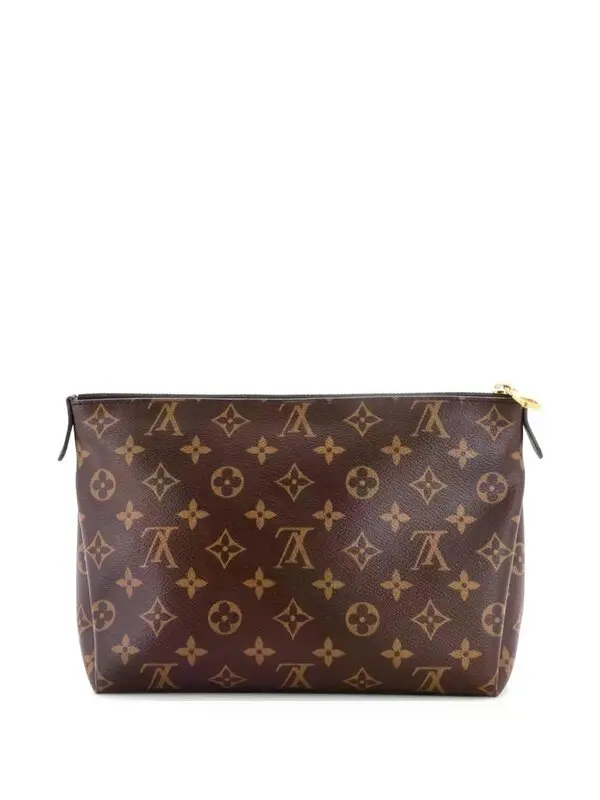 LOUIS VUITTON Pallas Beauty Case Monogram Canvas With Leather Clutch Bag - Black