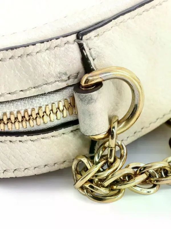 Gucci Ophidia Round Shoulder Bag Mini Crossbody Bag - White