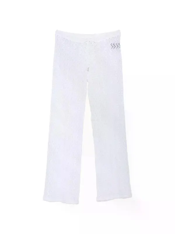 FISICO Open-work Drawstring Beach Trousers