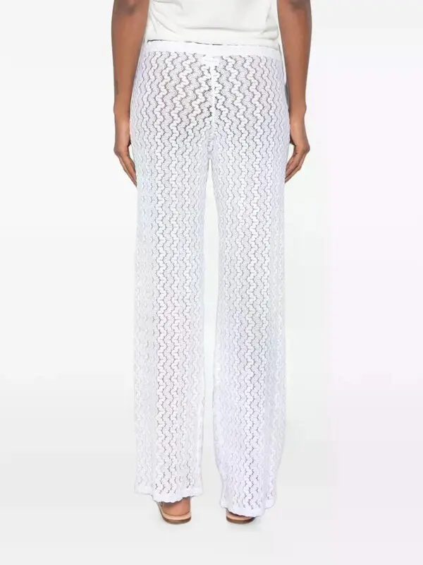 FISICO Open-work Drawstring Beach Trousers