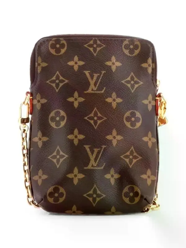 LOUIS VUITTON Monogram Canvas Utility Phone Sleeve Bag