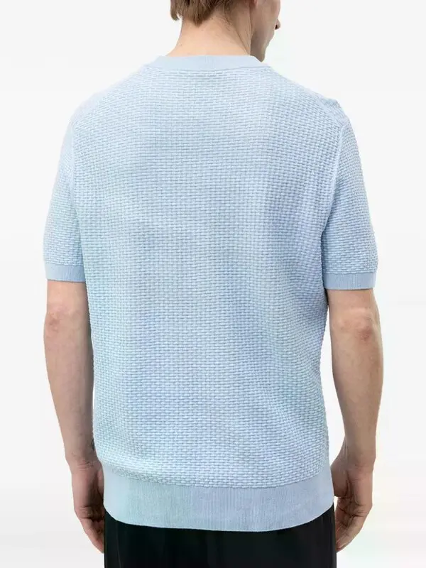 BOSS Waffle-knit Short-sleeve Sweater