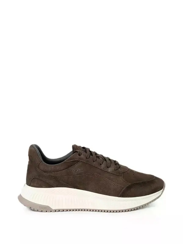 BOSS Perforated Suede Sneakers