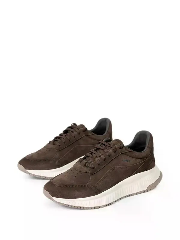 BOSS Perforated Suede Sneakers