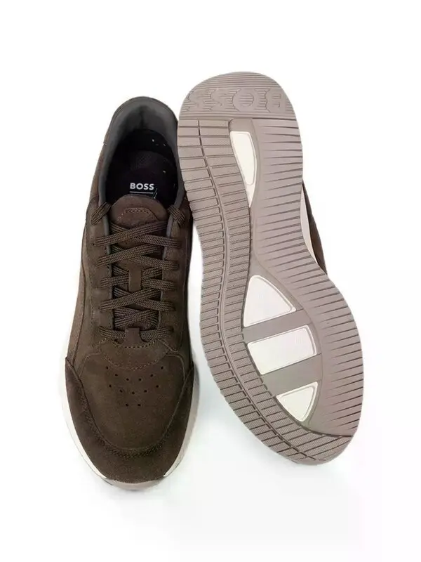 BOSS Perforated Suede Sneakers