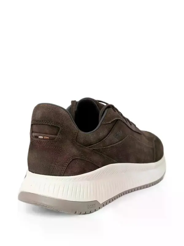 BOSS Perforated Suede Sneakers