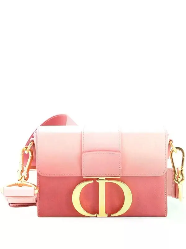 Dior 30 Montaigne Box Bag Ombre Leather Shoulder Bag - Pink
