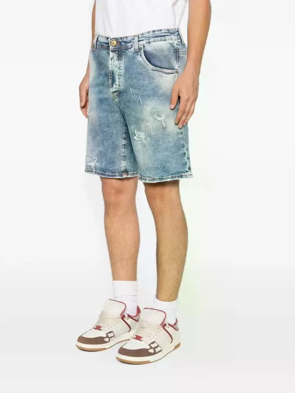 YES LONDON Distressed Denim Shorts