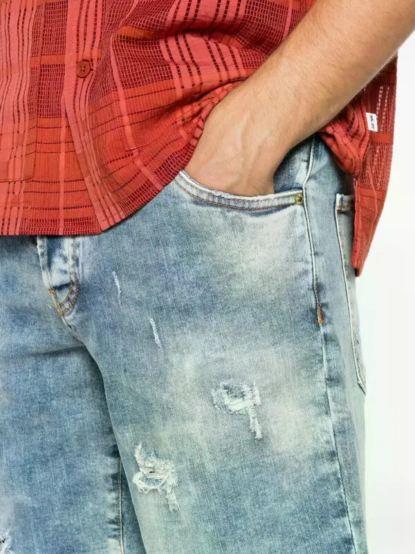 YES LONDON Distressed Denim Shorts