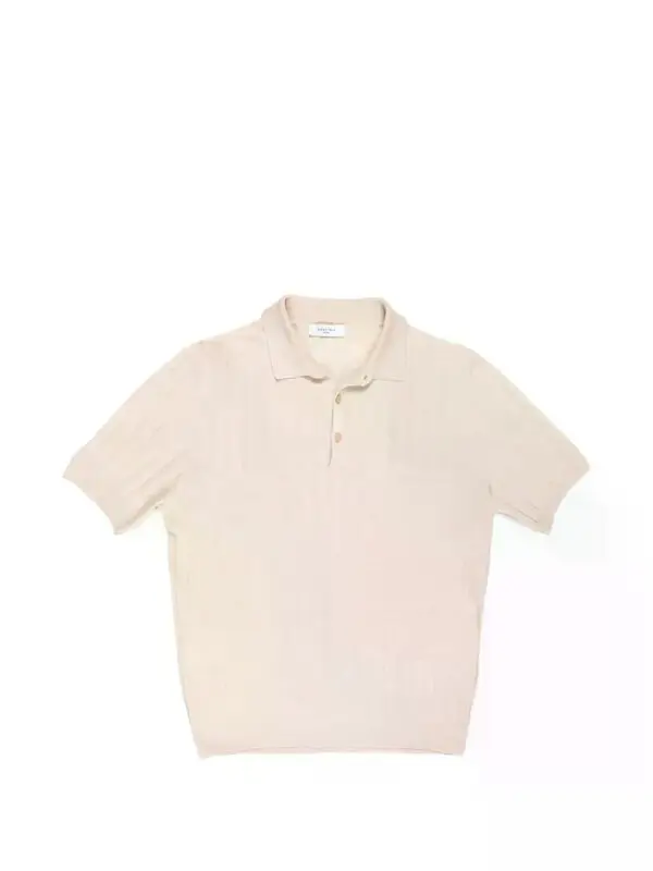 Boglioli Ribbed-knit Polo Shirt