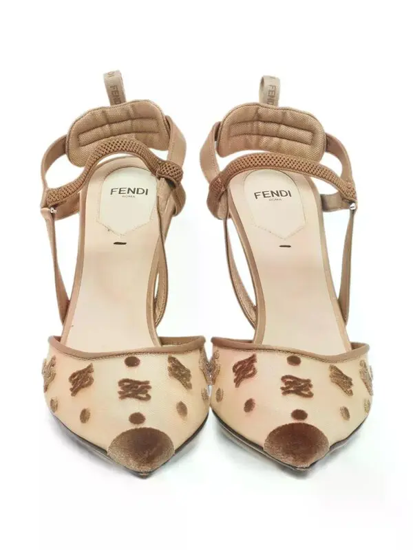 Fendi Colibri Slingback Heeled Pumps