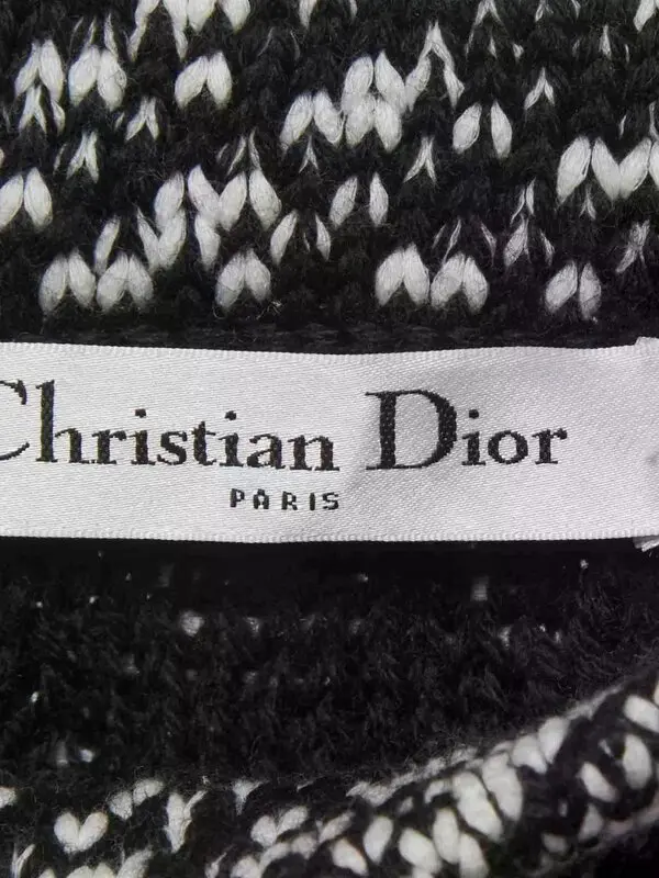 Dior Fringed Knit Midi Skirt