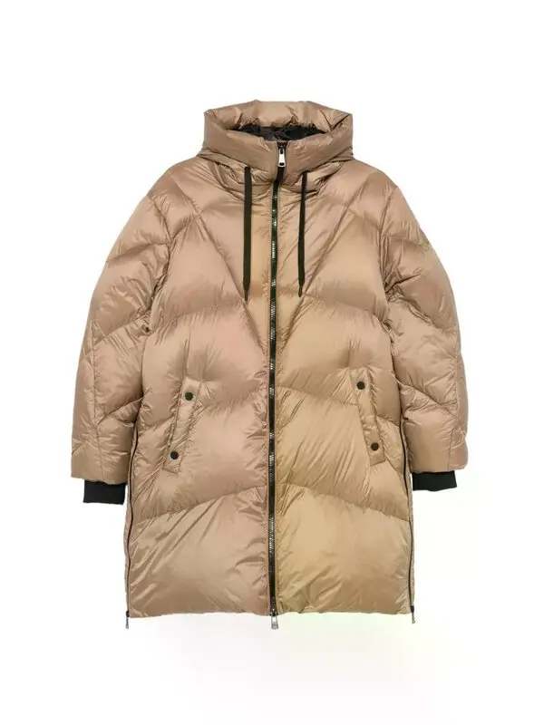 SERGIO MORETTI FIRENZE Padded Hooded Coat - Neutrals