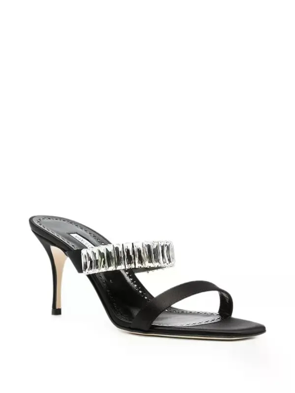 Manolo Blahnik Sakobay Crystal-embellished Sandals