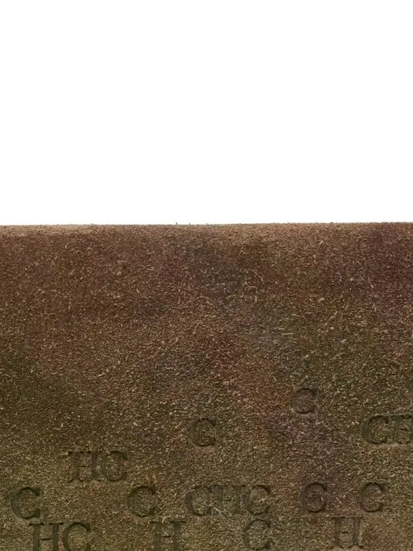Carolina Herrera Monogram Suede Wallet