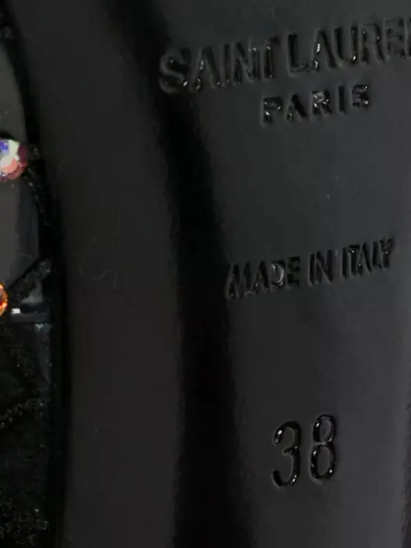 Saint Laurent Crystal-embellished Over-the-knee Boots