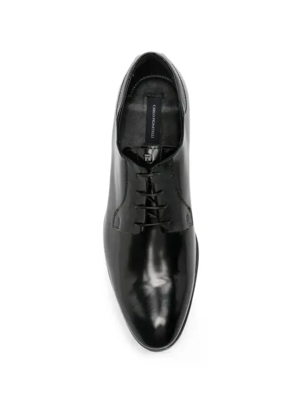 CARLO PIGNATELLI Textured Panel Lace-up Derby Shoes