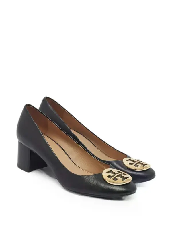 Tory Burch Chelsea Block Heel Pumps - Black