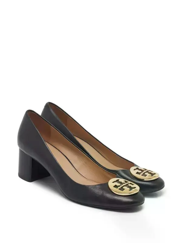 Tory Burch Chelsea Block Heel Pumps - Black