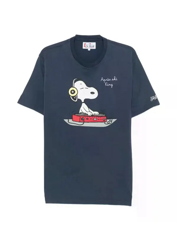 MC2 SAINT BARTH X Peanuts Arnott Warm Graphic-print T-shirt - Blue
