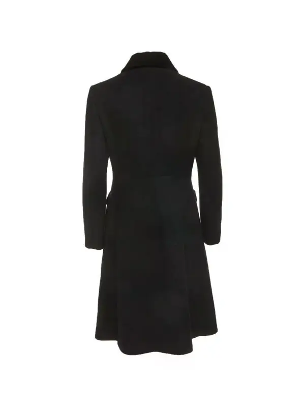 Gucci Wool Velvet Detail Coat