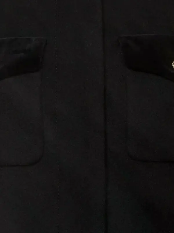 Gucci Wool Velvet Detail Coat