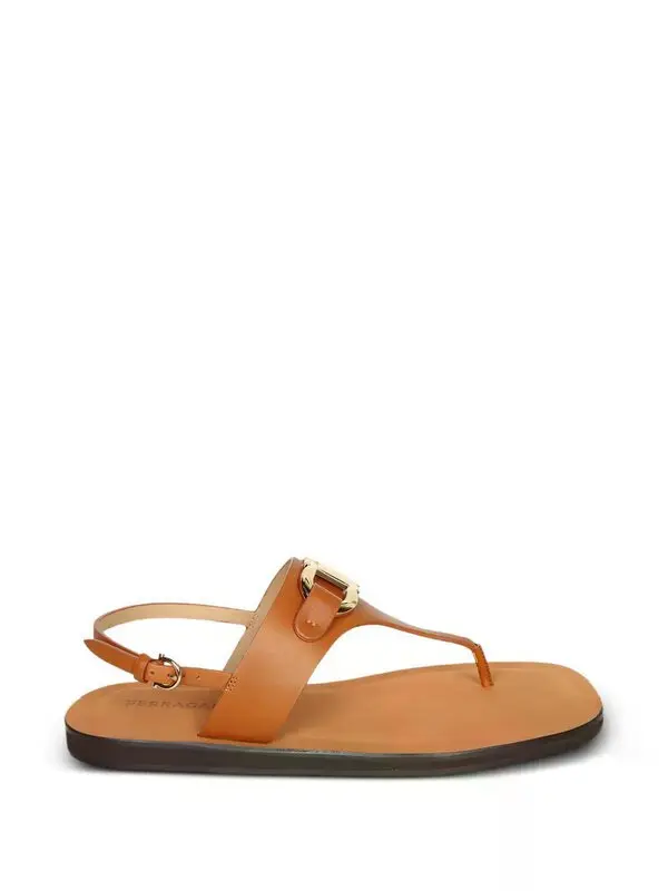 FERRAGAMO Gancini Buckle Slingback Sandals
