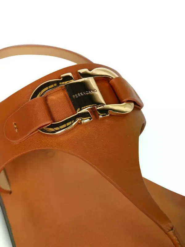 FERRAGAMO Gancini Buckle Slingback Sandals