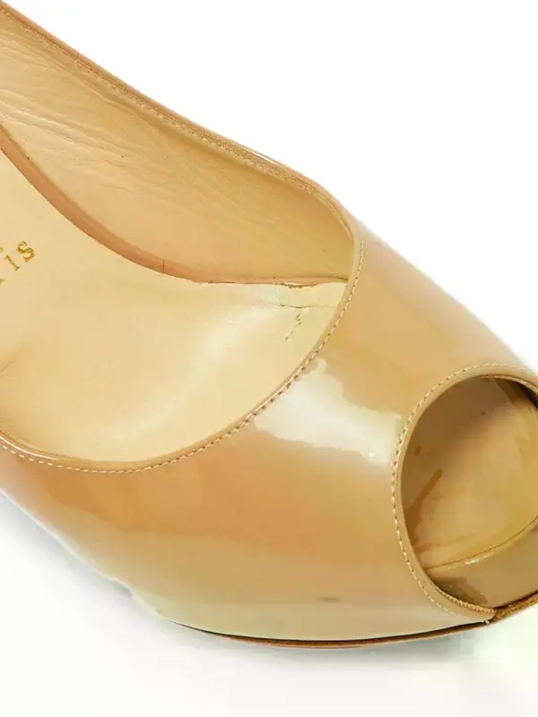 CHRISTIAN LOUBOUTIN Private Number Peep-toe Pumps