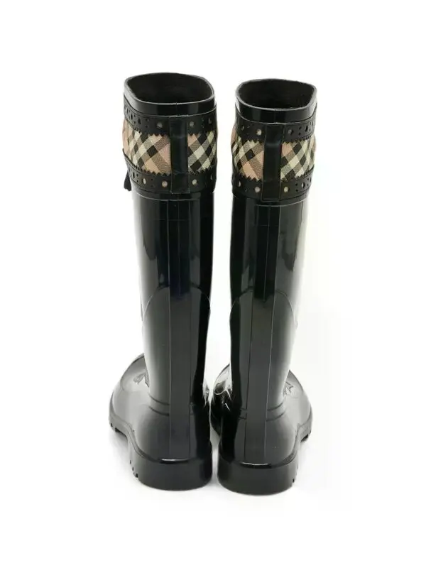 Burberry Checked Tassel Rain Boots
