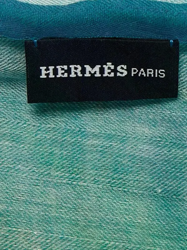 Hermès Naoshima Fringed Scarf