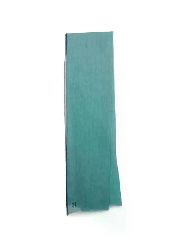 Hermès Naoshima Fringed Scarf - Blue