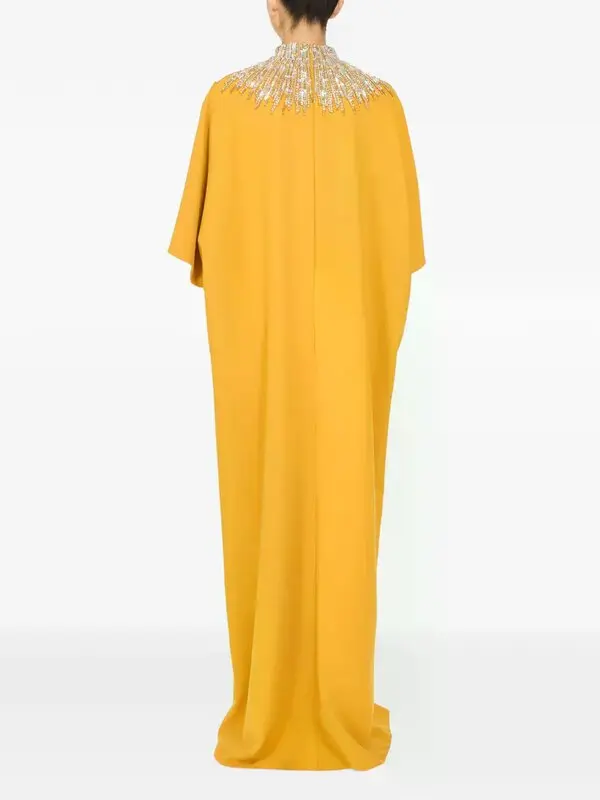 Jenny Packham Embellished Neck Dress