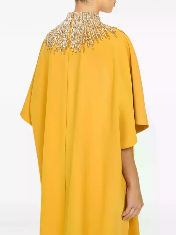 Jenny Packham Embellished Neck Dress
