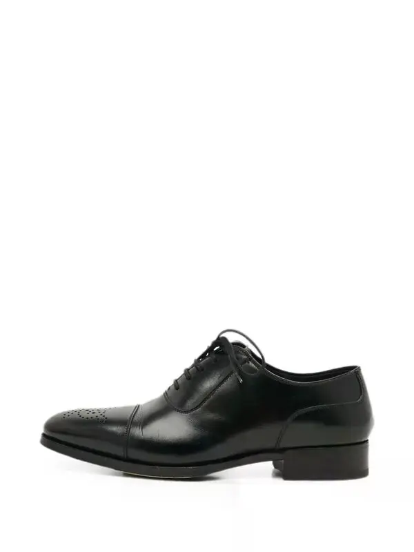 TOM FORD Brogue Detail Lace-up Oxfords - Black