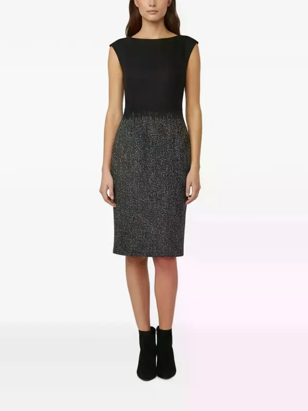 Escada Sleeveless Bouclé Midi Dress
