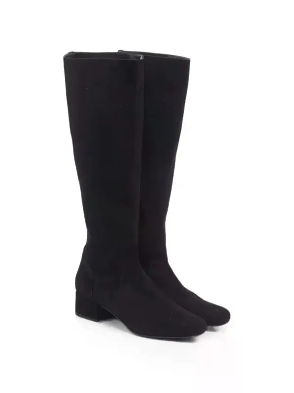 Saint Laurent Suede Knee-high Boots
