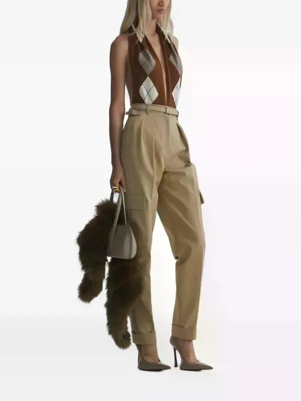 MUGLER Wool Twill Cargo Pants