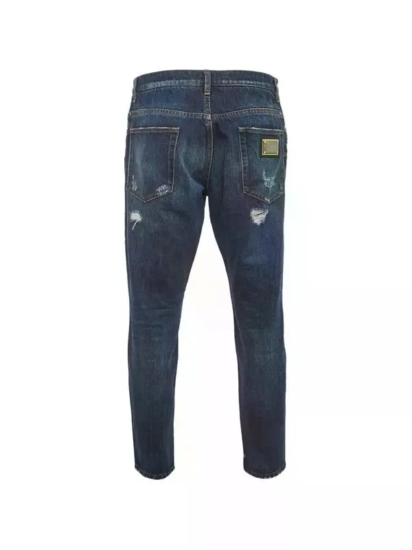 Dolce & Gabbana Distressed Loose-fit Jeans