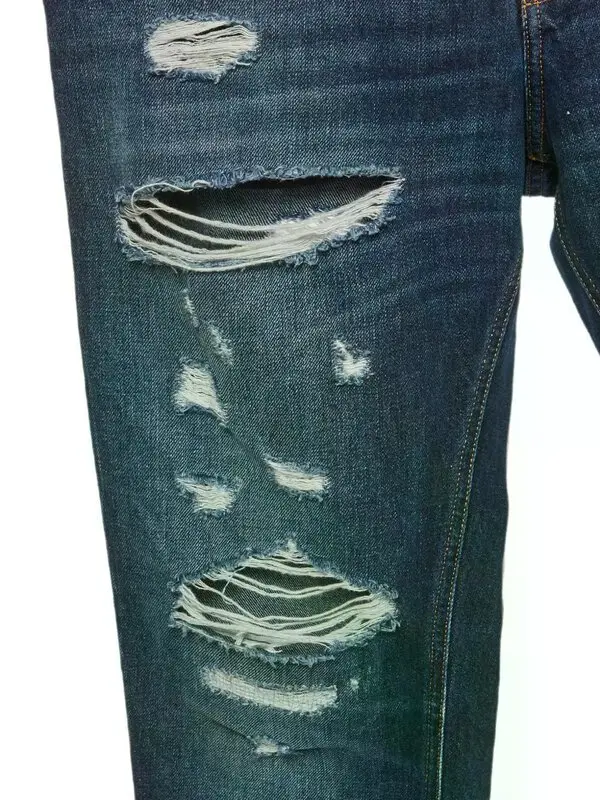 Dolce & Gabbana Distressed Loose-fit Jeans