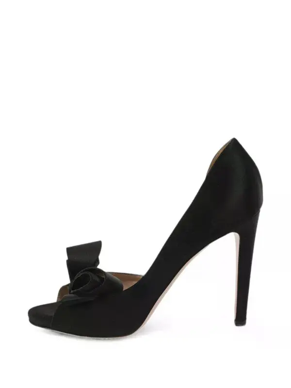 Valentino Garavani D'orsay Bow-detail Sandals - Black