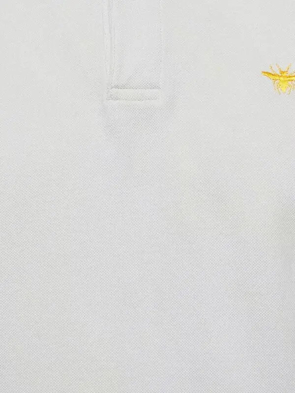 Dior Bee-embroidered Pique Polo Shirt