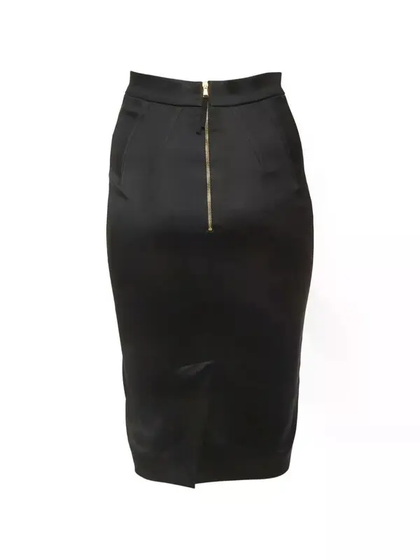 Dolce & Gabbana Satin Pencil Midi Skirt