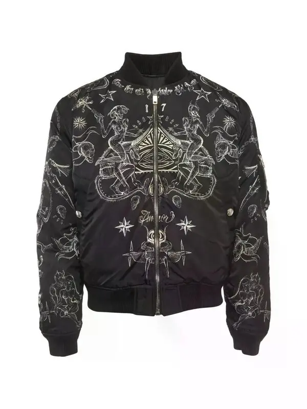 Givenchy Tattoo-print Reversible Bomber Jacket