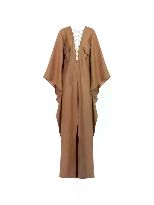 TALLER MARMO Mojave Kaftan Maxi Dress - Brown