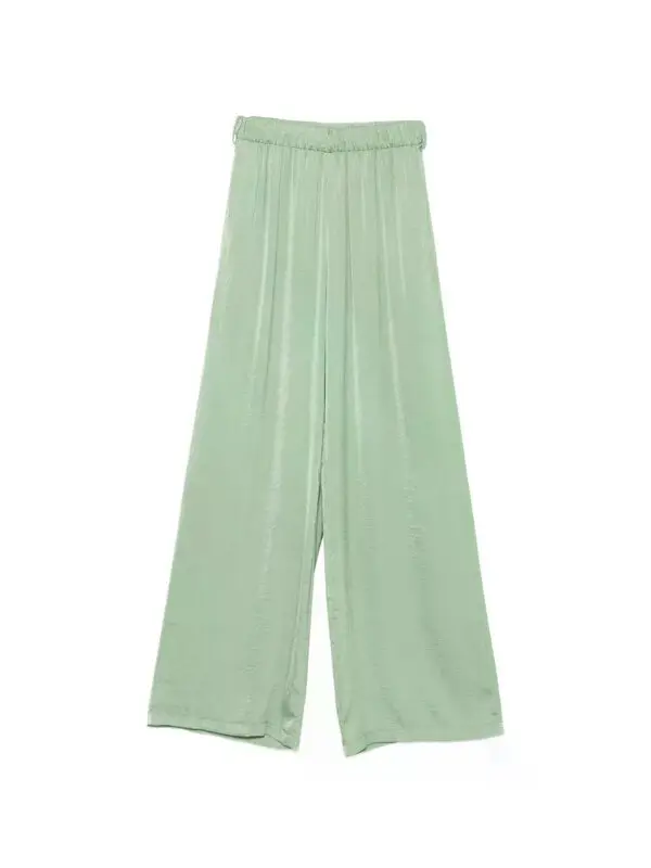 MOUTAKI Belted Wide-leg Palazzo Pants - Green