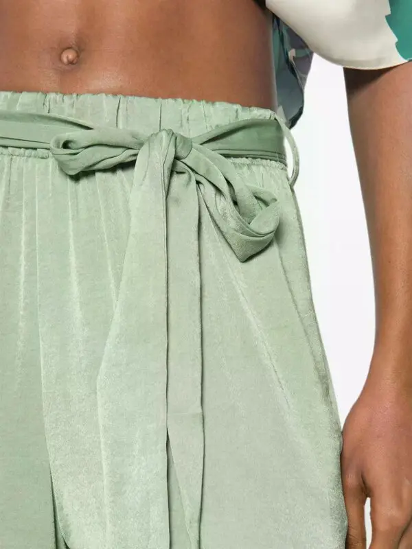 MOUTAKI Belted Wide-leg Palazzo Pants