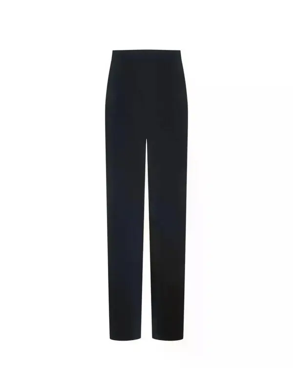 Max Mara Navy Straight-leg Trousers - Blue
