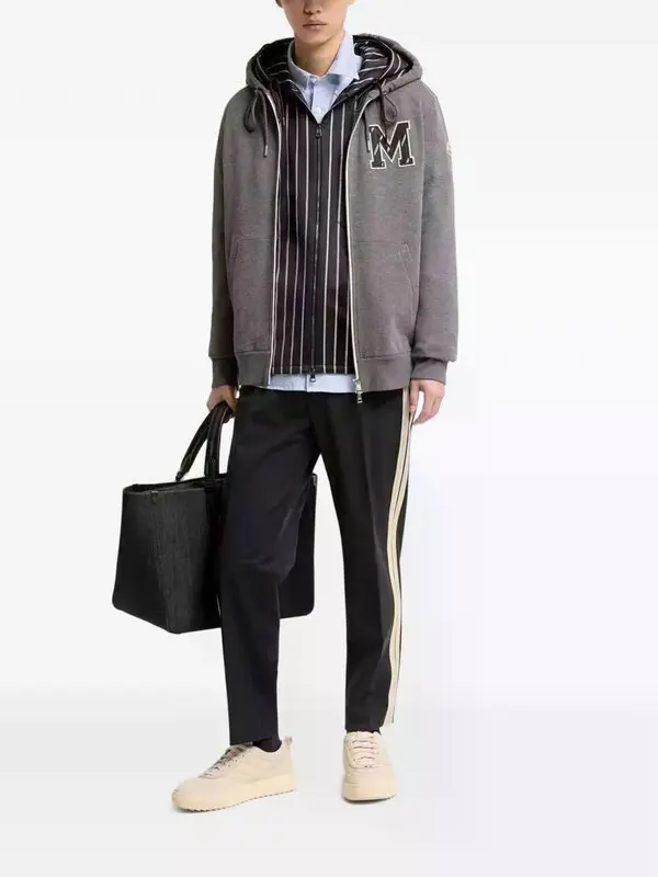Moncler Stripe-trim Trousers - Blue