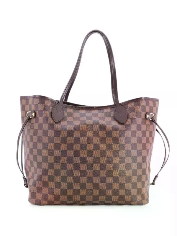 LOUIS VUITTON Damier Neverfull Mm Tote Bag - Brown